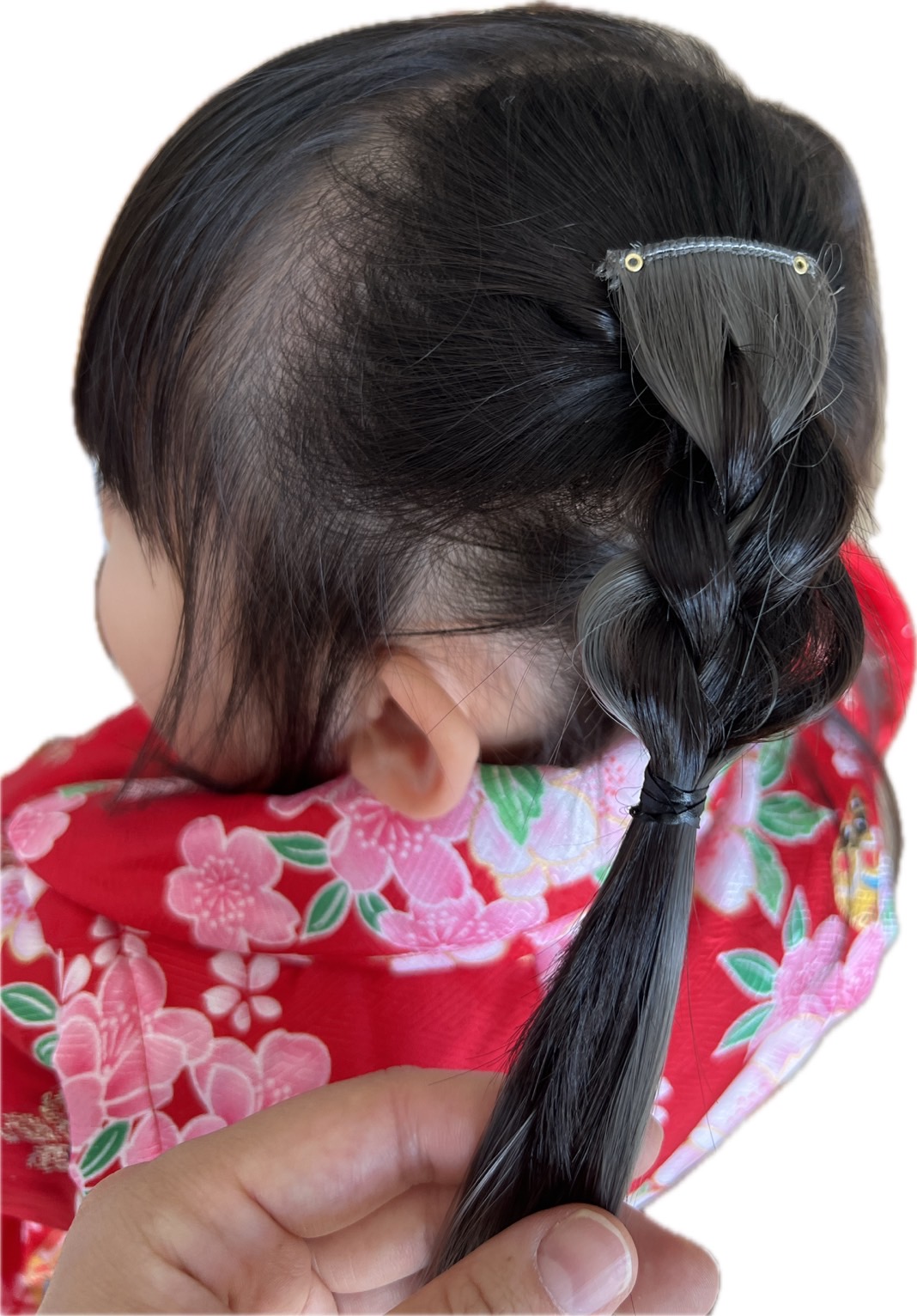 七五三3歳髪型｜自分でできる簡単ヘアセット13選！おだんご～ボブヘア♪髪が少なくてもセルフアレンジできた | 出張撮影ナビ